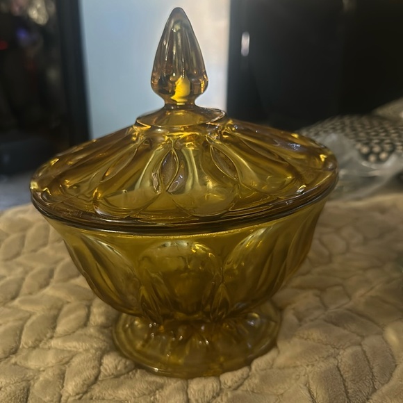 Anchor Hocking | Accents | Vintage Amber Candy Dish By Anchor Hocking ...